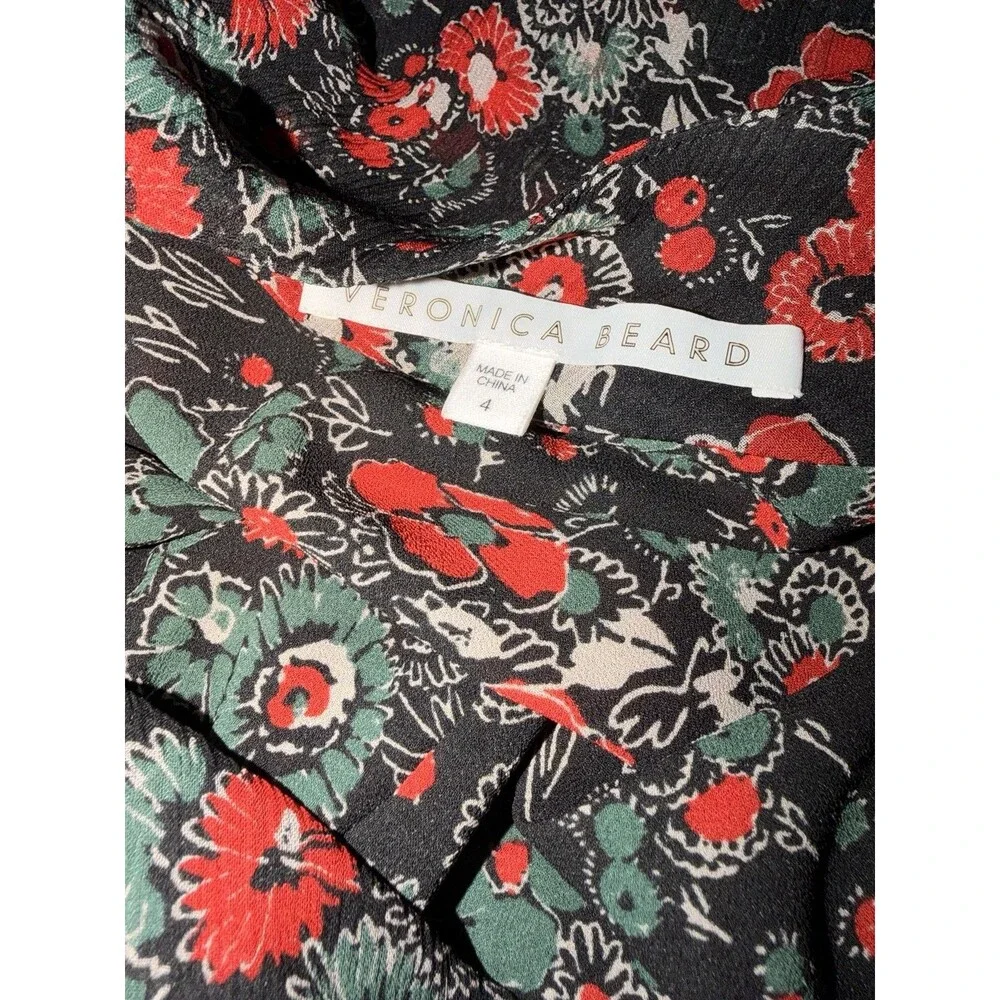 Veronica Beard | Dresses | Veronica Beard Oneshoulder Floral Ruffle ...